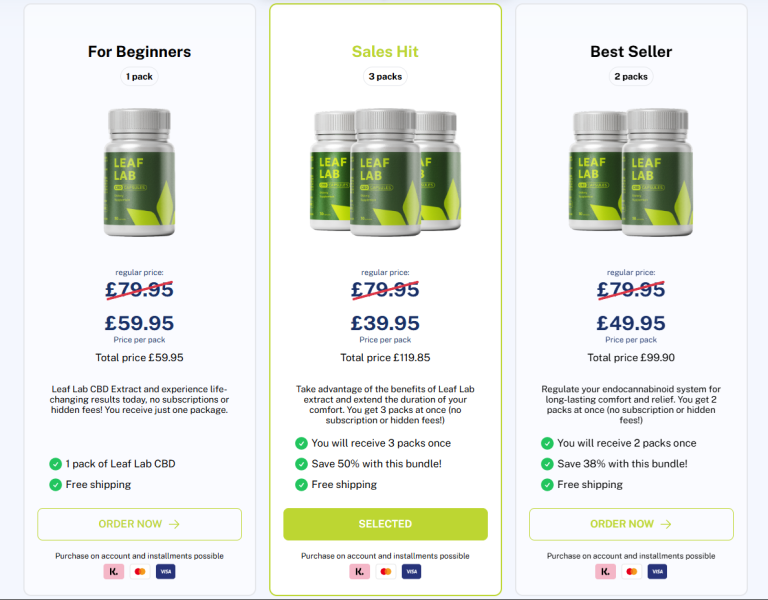 Leaf Lab CBD Capsules UK :Official Website & Review 2025, Price!